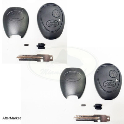 LAND ROVER BLANK KEY BLADE & HOUSING SET x2 DISCOVERY 2 CWE100710 ...