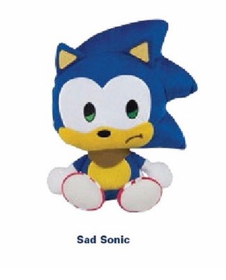 Tomy Sad Sonic Emoji Plush - 8 Inches | eBay