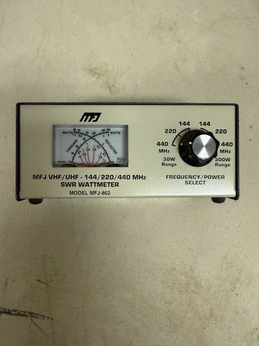 MFJ-862 CROSS-NEEDLE METER 144/220/440 MHz VHF-UHF SWR Wattmeter | eBay