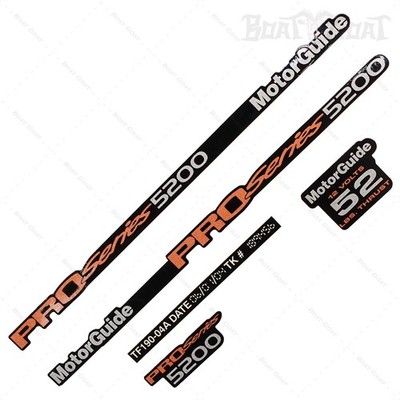 MotorGuide Pro Series 5200 Decal Sheet - 52 lb. Thrust / 12 Volt ...