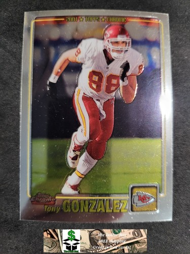 2001 Topps Chrome Tony Gonzalez card #150 Chiefs HOF | eBay