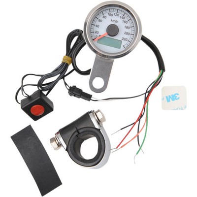 DRAG SPECIALTIES 2210-0325 Programmable Mini Electronic Speedometer with | eBay