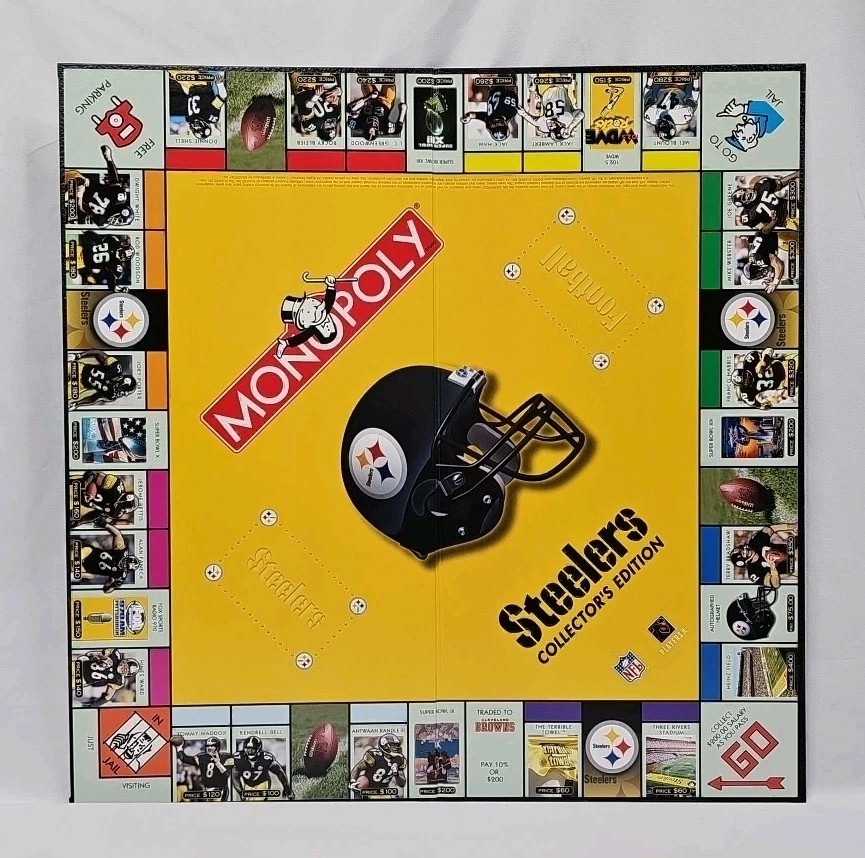 Steelers Collector's Edition Monopoly 2004 Terry Bradshaw Pittsburgh ...