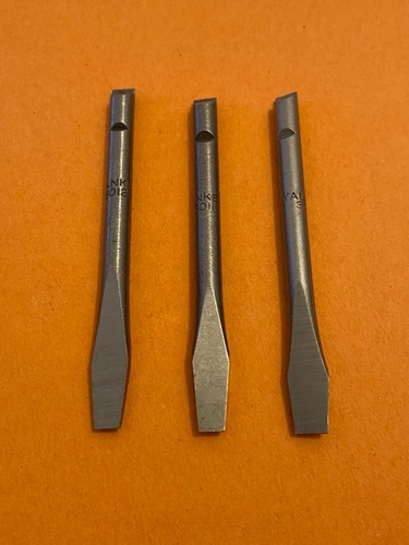 STANLEY YANKEE 3 PC. SLOTTED SCREWDRIVER BIT SET - FOR 30A, 130A, 68 ...
