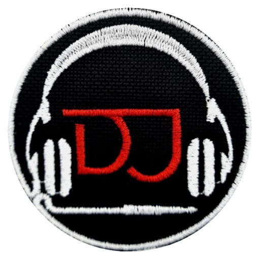 DJ Embroidered Patch Headphones Audio 80s Music Retro Lovers Rock Pop ...