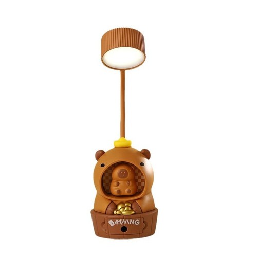 with Pencil Sharpener Capybara Lamp ABS Night Light Cute LED Desk Lamp ...
