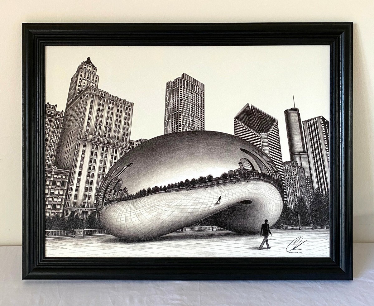 Chicago Bean Drawing