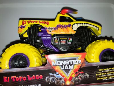 El Toro Loco Monster Jam True Metal 1:24 SERIES 20 New YELLOW EL TORO ...