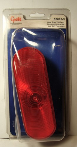 Grote 52892-5 Stop/Tail/Turn Red Oval Lamp | eBay