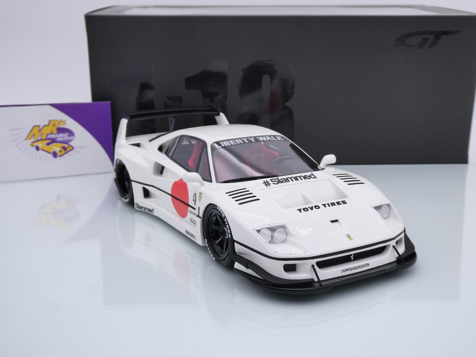 GT Spirit GT470 # Ferrari F40LB-Works Liberty Walk Baujahr 2023 " weiß ...