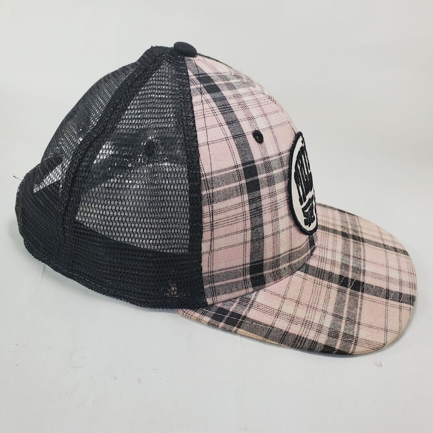 Malibu Cap Ron Jon Surf Shack Hat Surfing Flex Fit Blue Pink Gray Plaid ...