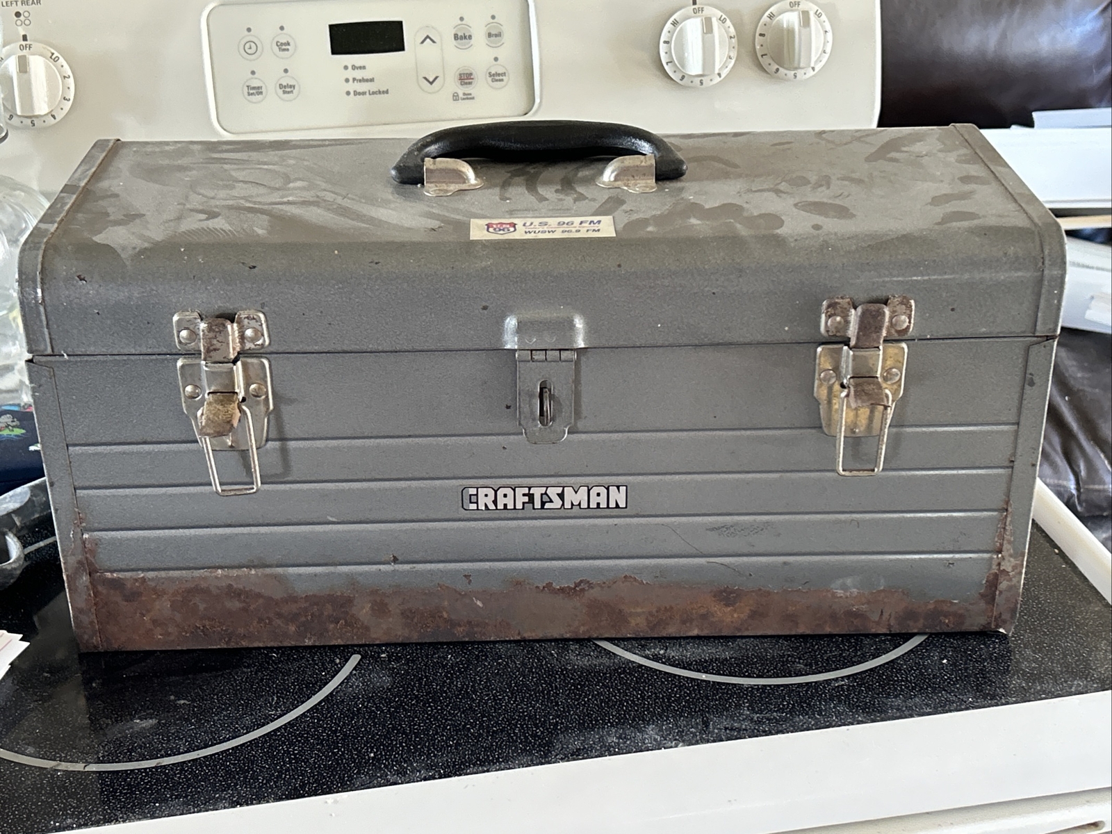 Craftsman Vintage Tool Box Gray 20x8x9 Tools Carry Make Offer😇💯 | eBay