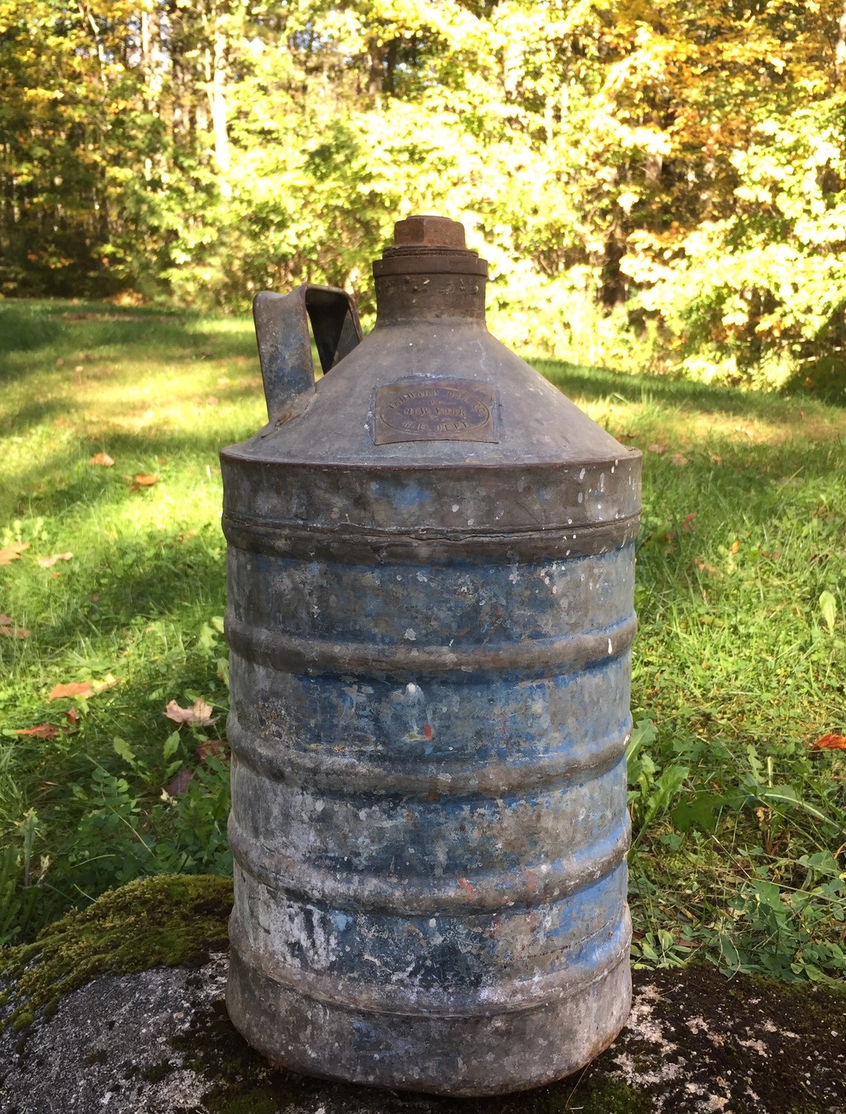 Vintage Old STANDARD Oil Co. Automotive 5 Gallon Oil Jug SEXTON Can ...