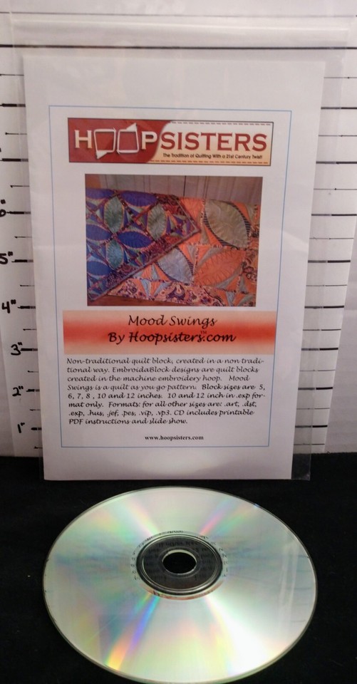HOOPSISTERS Machine Embroidery Multiformat EmbroidaBlock Designs 8 Discs* | eBay