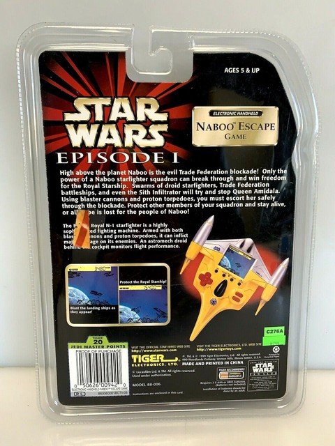 Star Wars Episode 1 Naboo Escape Handheld Electronic Game Tiger LCD for ...