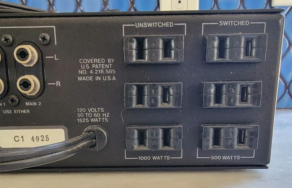 Carver Model C-1 Sonic Holography Preamplifier High Fidelity Control ...