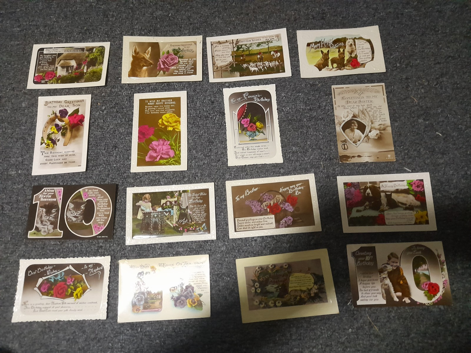 VINTAGE BULK LOT OF 33 GREETINGS POSTCARDS ALL SHOWN | eBay UK