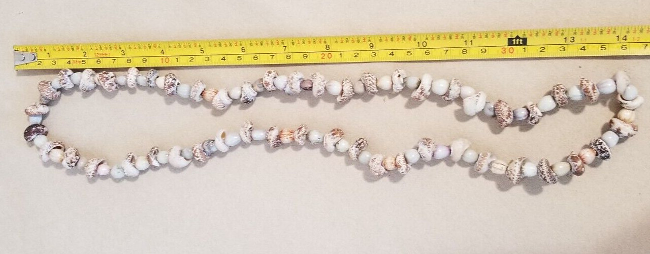 Vintage Antique Iridescent Trochus Shell Necklace Oce… - Gem