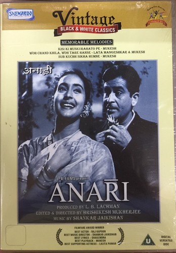 ANARI DVD - RAJ KAPOOR, NUTAN - BOLLYWOOD MOVIE DVD (REGION FREE, ENG ...