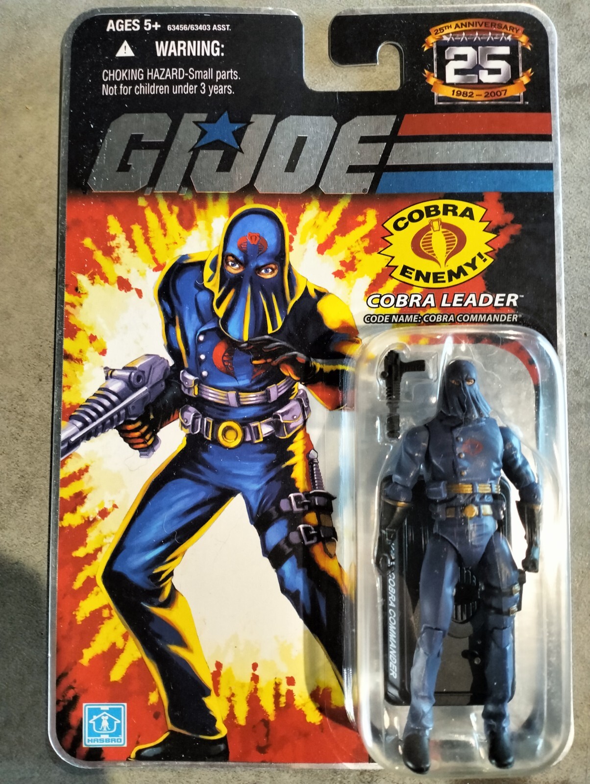 G.I. Joe 25th Anniversary 3.75" Hooded Cobra Commander Action Figure ...