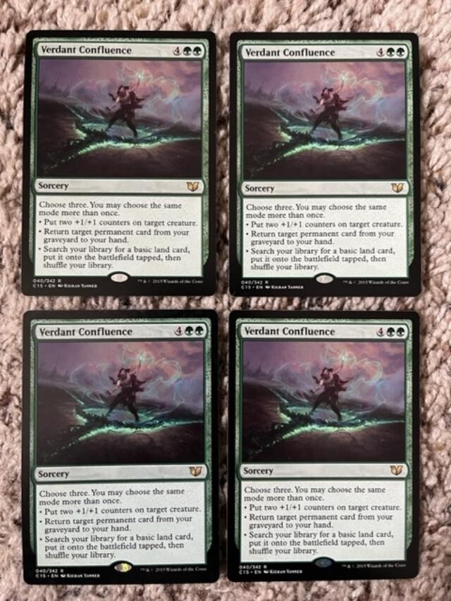 MTG - Verdant Confluence x4 - Commander 2015 | eBay