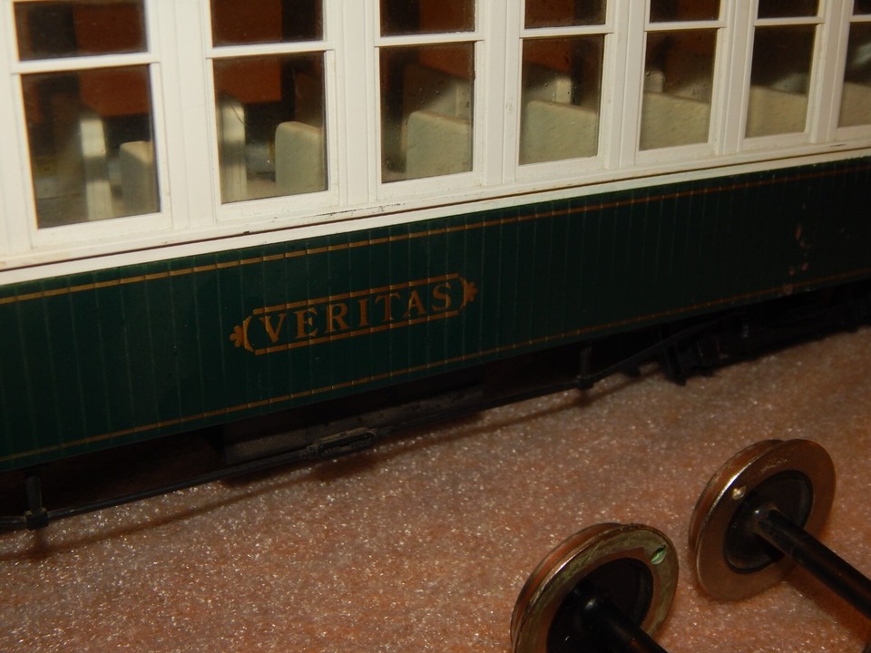 Lighted Bachmann G Scale Pennsylvania Veritas Passenger Observation Car ...