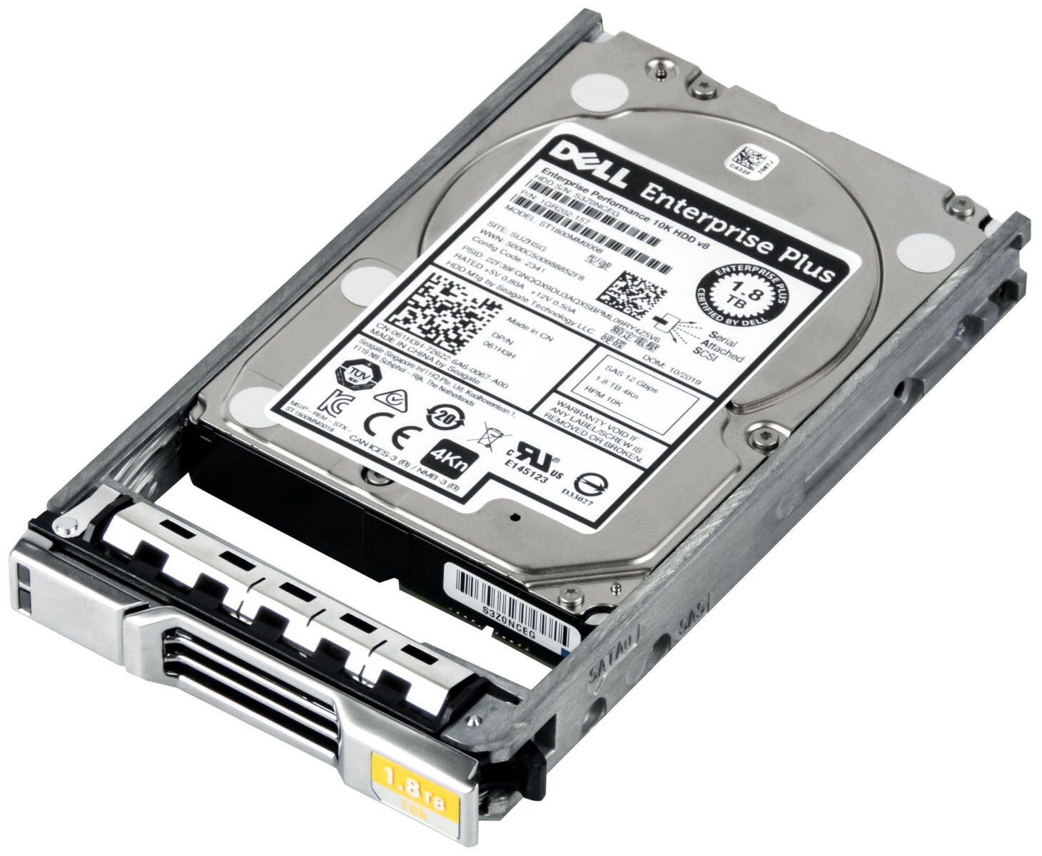 Hard Drive Dell 061H3H ST1800MM0008 1.8TB 10000U/Min 128MB SAS-3 2.5 ...