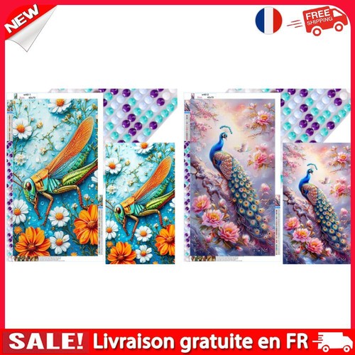 5D DIY Full Round Drill Diamond Painting Grasshopper Kit Home Decor ...