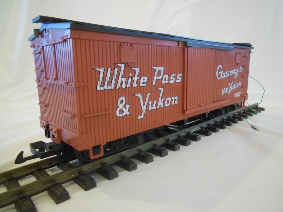 4167 LGB White Pass & Yukon Box Car sound G Scale | eBay