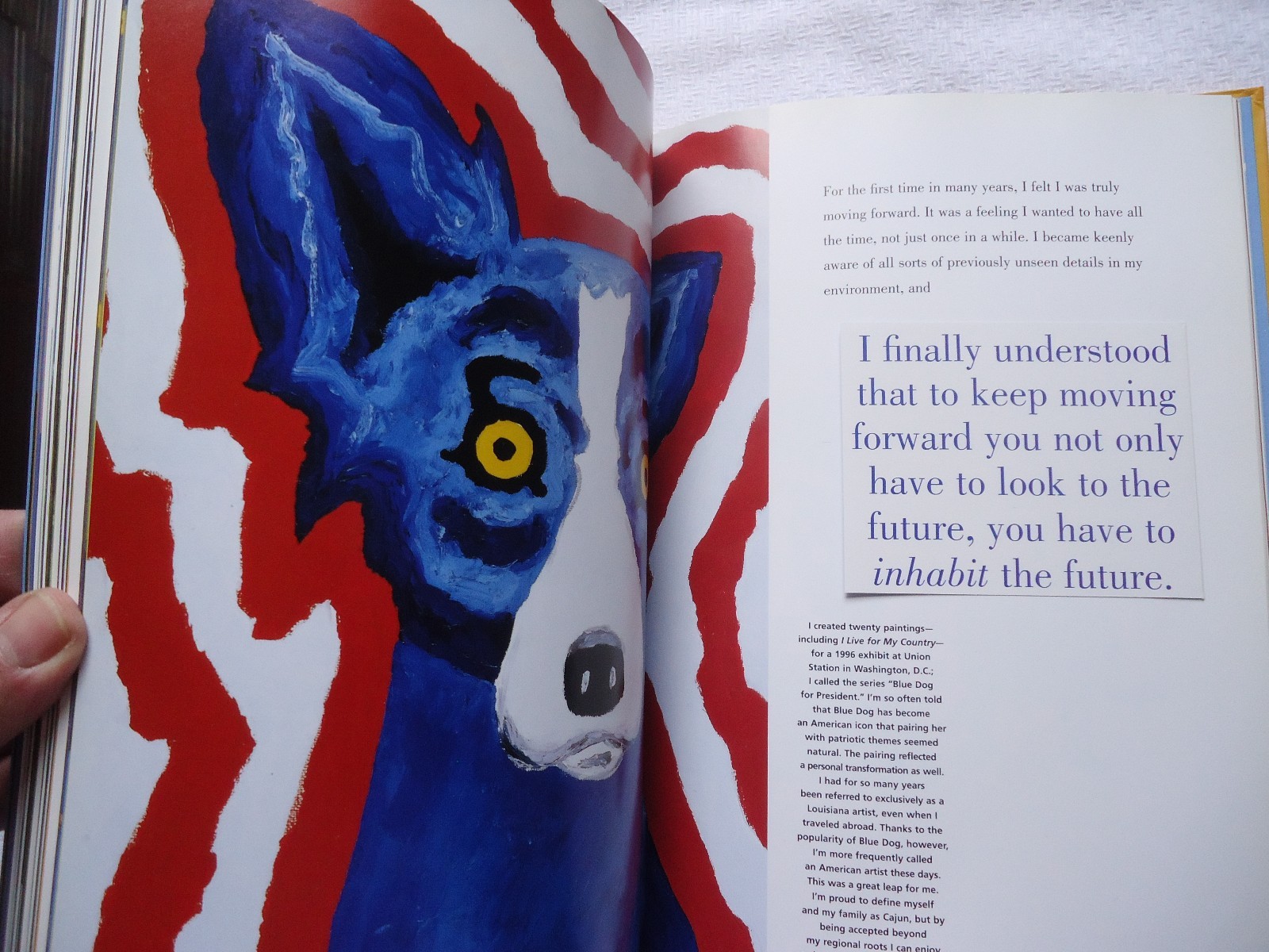 Blue Dog Man by George Rodrigue Signed Hardcover 1st Printing Book ...