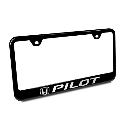 Honda Pilot Black Stainless Steel Gloss Finish License Plate Frame | eBay