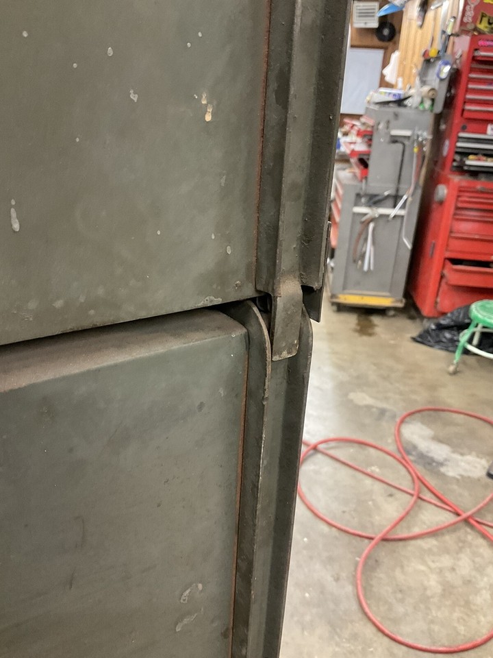 Vintage Army Green Military Stacking Modular Steel Filing Cabinet ...