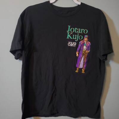 Jojo's Bizarre Adventure T Shirt Jotaro Kujo Mens Large Anime | eBay