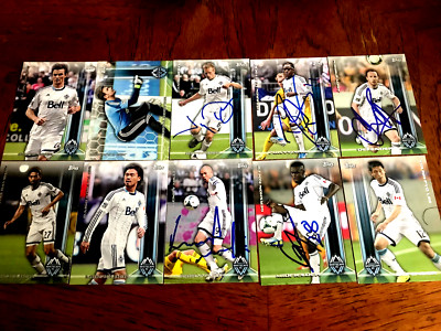 Vancouver Whitecaps 2013 TOPPS Partially SIGNED TEAM SET cards Current ...