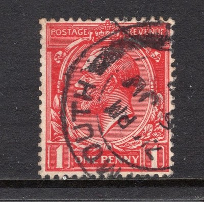 1912-24 1d DEEP CARMINE RED ROYAL CYPHER WMK VERY FINE USED. SG 360 ...