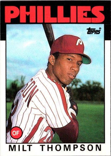 1986 Topps Traded Milt Thompson #112T Philadelphia Phillies Baseball ...