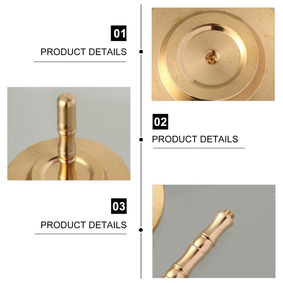 Incense Burner Accessories Brass Press Ash Seal for Living Room Bedroom ...