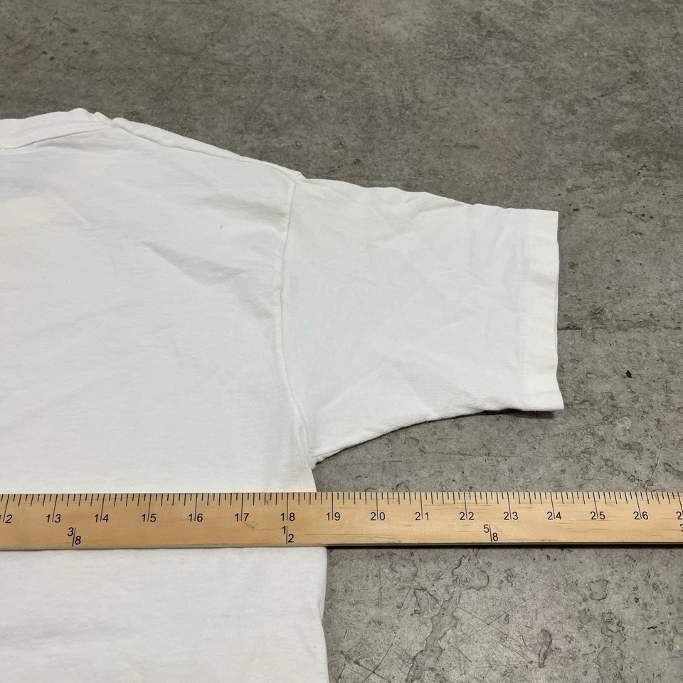 Vintage 90s Politically Incorrect Funny Script Tee White T Shirt Adult Medium | eBay