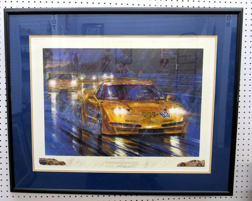 VINTAGE FRAMED ART PRINT NICHOLAS WATTS MONTEREY 2013 POSTER 39 X 31 ...