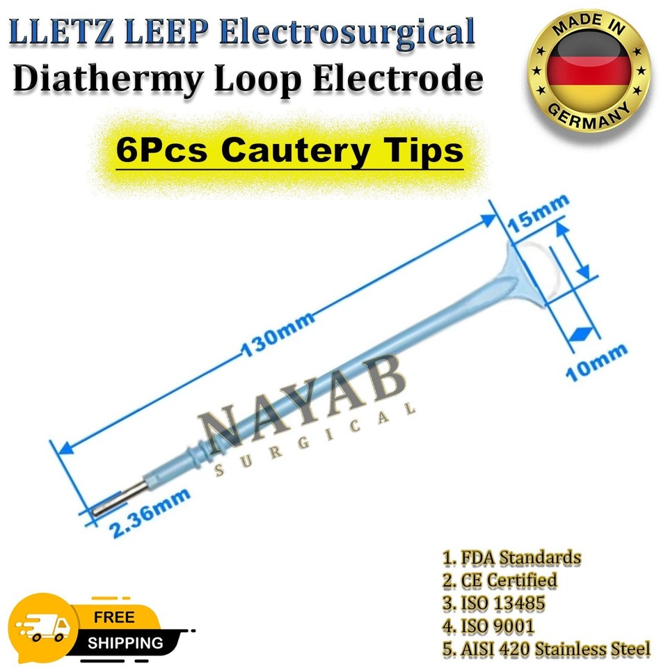 LLETZ LEEP Electrosurgical Electrodes Cautery Tips Diathermy Loop ...