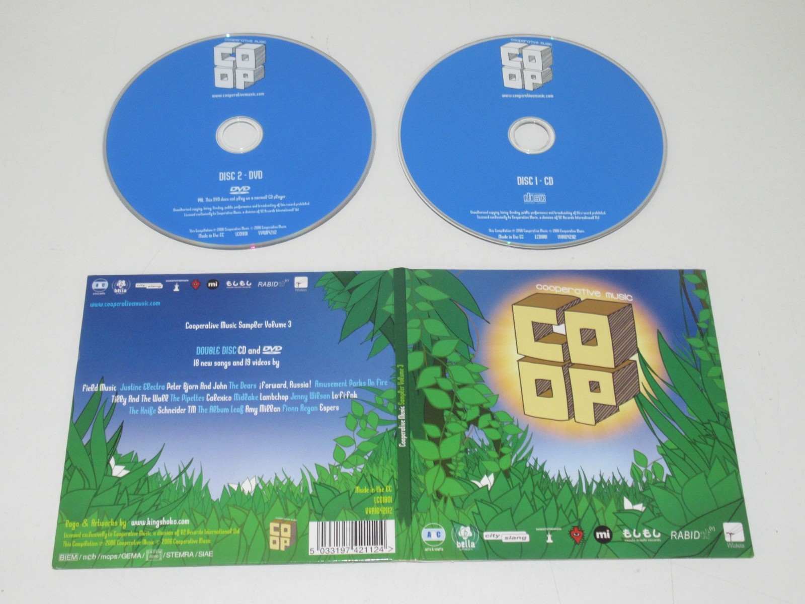 VARIOUS/COOPERATIVE MUSIC SAMPLER VOLUME 3(COOP 5033197421124) CD+DVD ...
