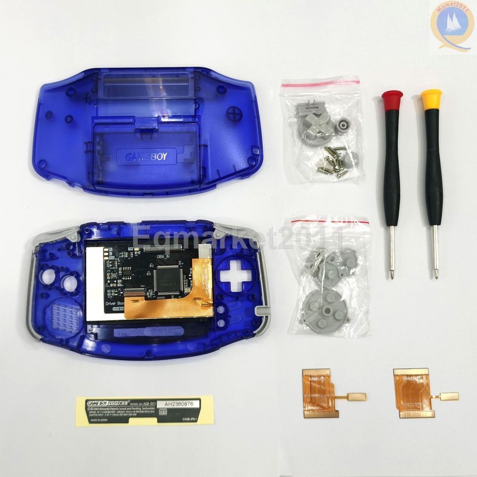 GameBoy Advance IPS Backlight Kit 720x480 LCD Drop in for GBA Game Boy ...