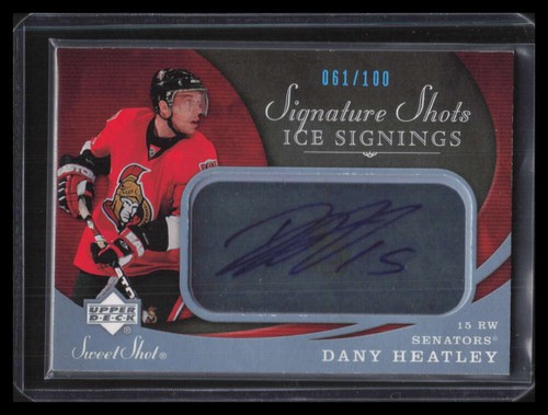 2007-08 Upper Deck Sweet Shot - Signature Shots/Saves Ice Signings Dany ...