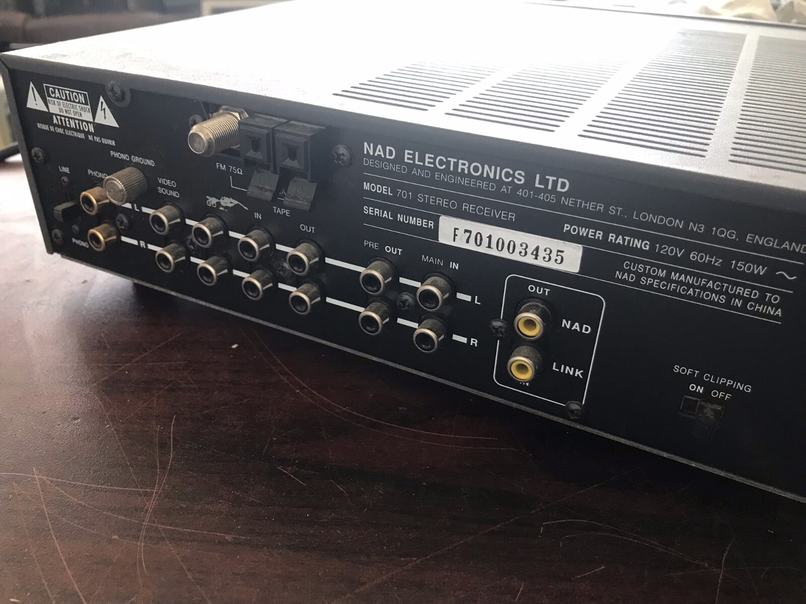 VINTAGE NAD 701 Stereo Receiver NO Remote NOT TESTED PLZ READ | eBay