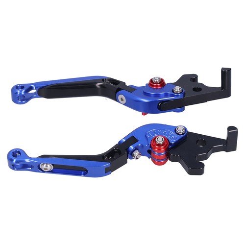 (Blue)Motorcycle Brake Lever Pair Of Folding Extendable Brake Clutch ...