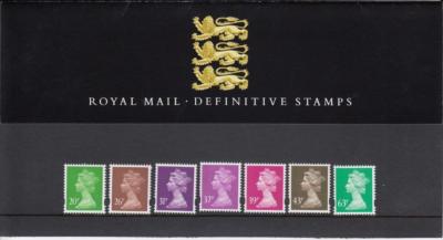 GB 1996 DEFINITIVE MACHIN PRESENTATION PACK No. 35 20p to 63p MINT ...