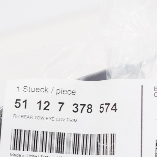 NEW BMW X5 F15 REAR BUMPER TOWING EYE HOOK 51127378574 2014 OEM | eBay