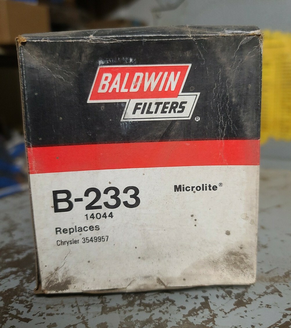 BALDWIN B233 - cross reference oil filters | oilfilter-crossreference.com