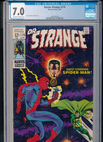 DOCTOR STRANGE 179 CGC 7.0 OWWp Spider-Man Appearance Marvel 1969. | eBay