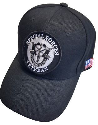 U.S. ARMY SPECIAL FORCES VETERAN Military Ball Cap - Black | eBay